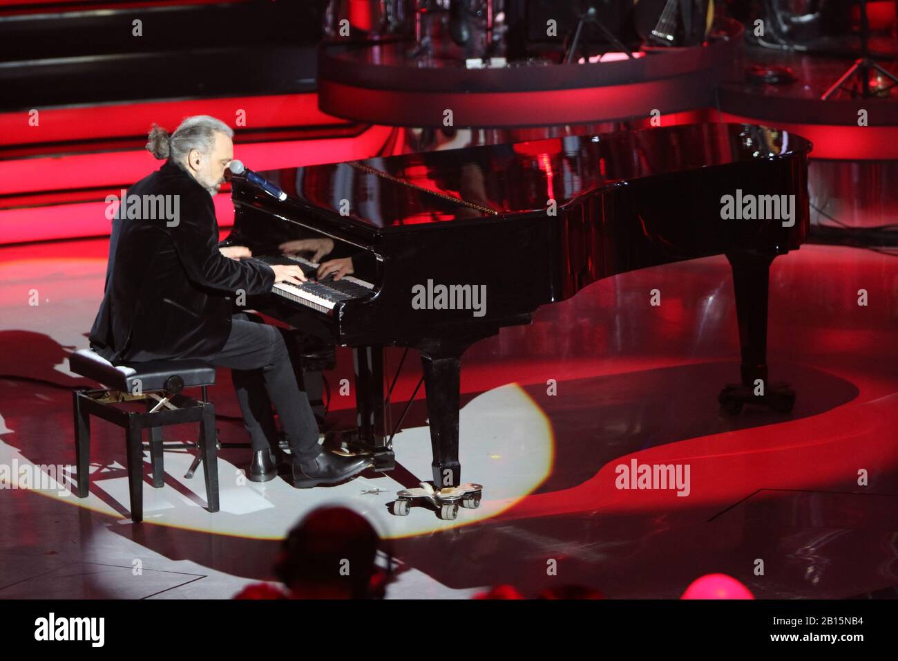 Stefano Bollani, pianist and singer during the show titled Una Storia ...