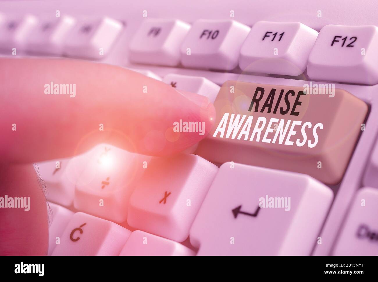 Conceptual hand writing showing Raise Awareness. Concept meaning ...