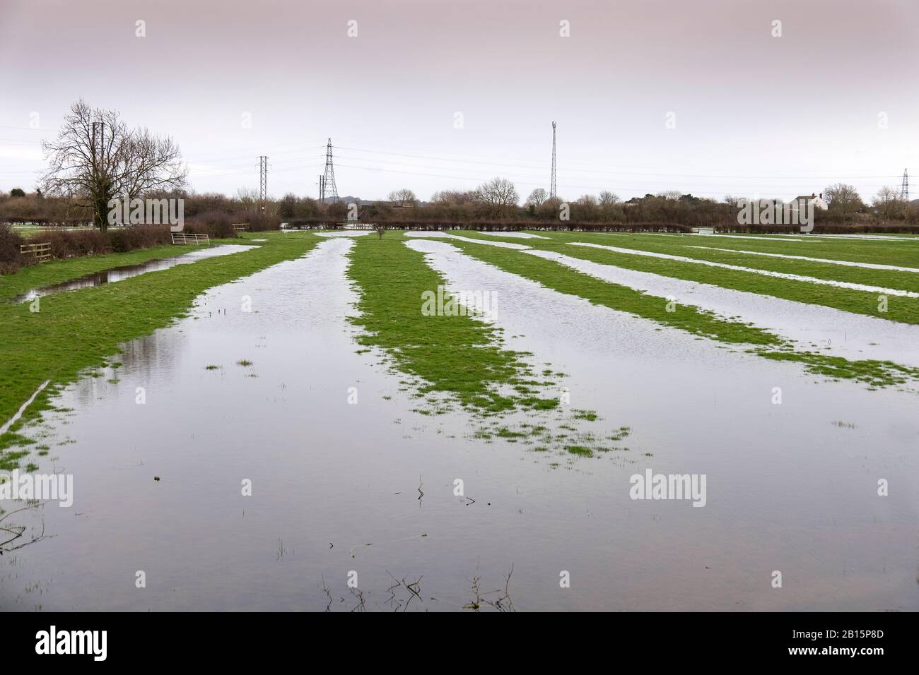 High water level and flooded flood plain hi-res stock photography and ...