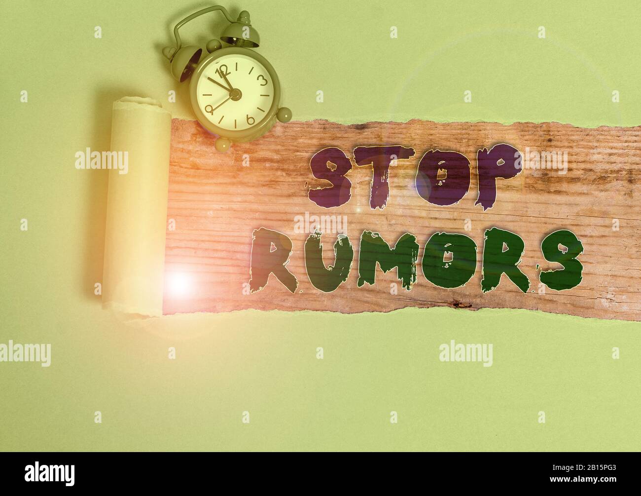 Handwriting text Stop Rumors. Conceptual photo put an end circulating ...