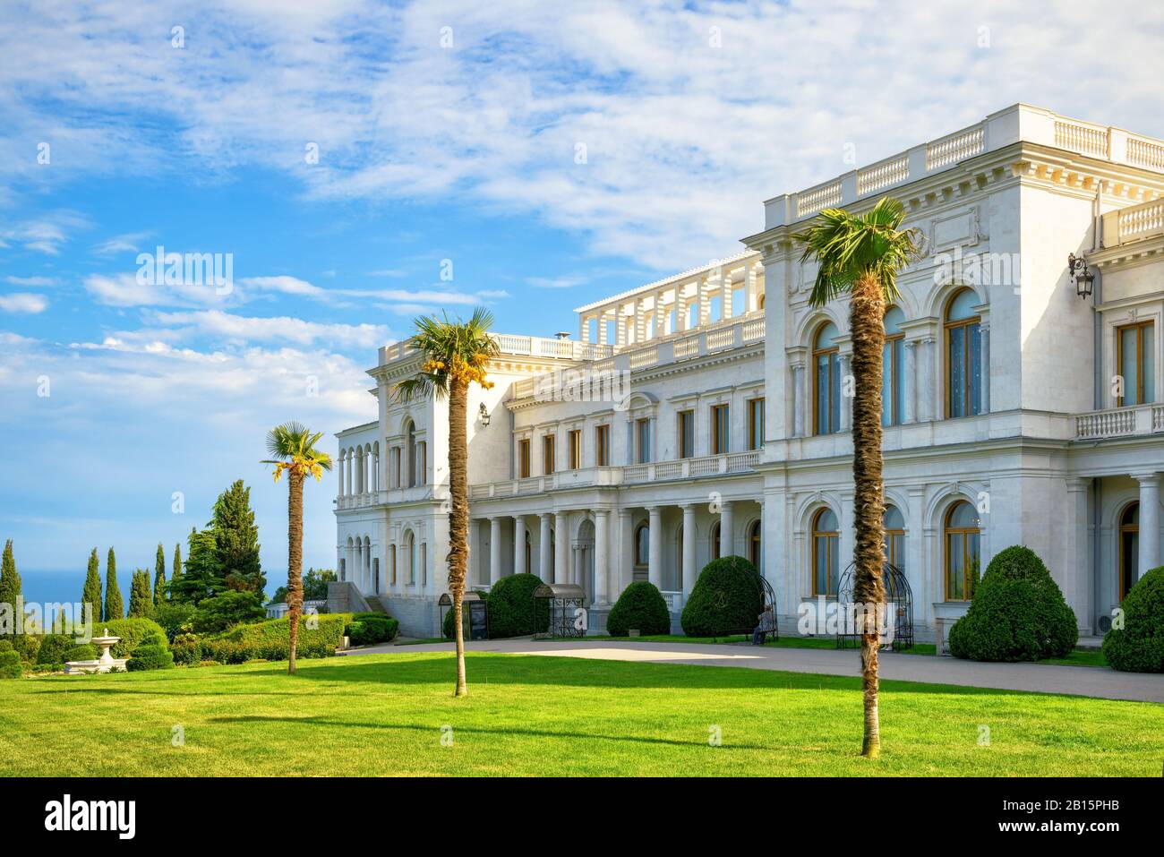 Livadia Palace near city of Yalta, Crimea, Russia. Livadia Palace was a ...