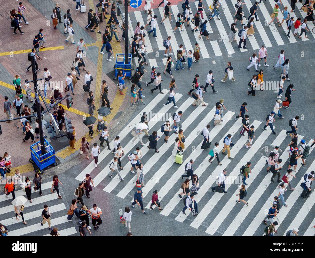 Birds eye view pedestrian crossing High Resolution Stock Photography ...