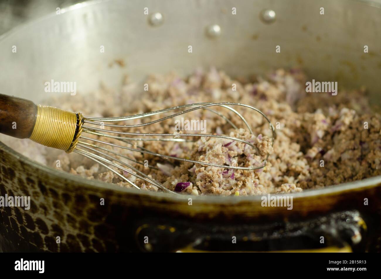 Mix meat pork beef restaurant hi-res stock photography and images - Alamy