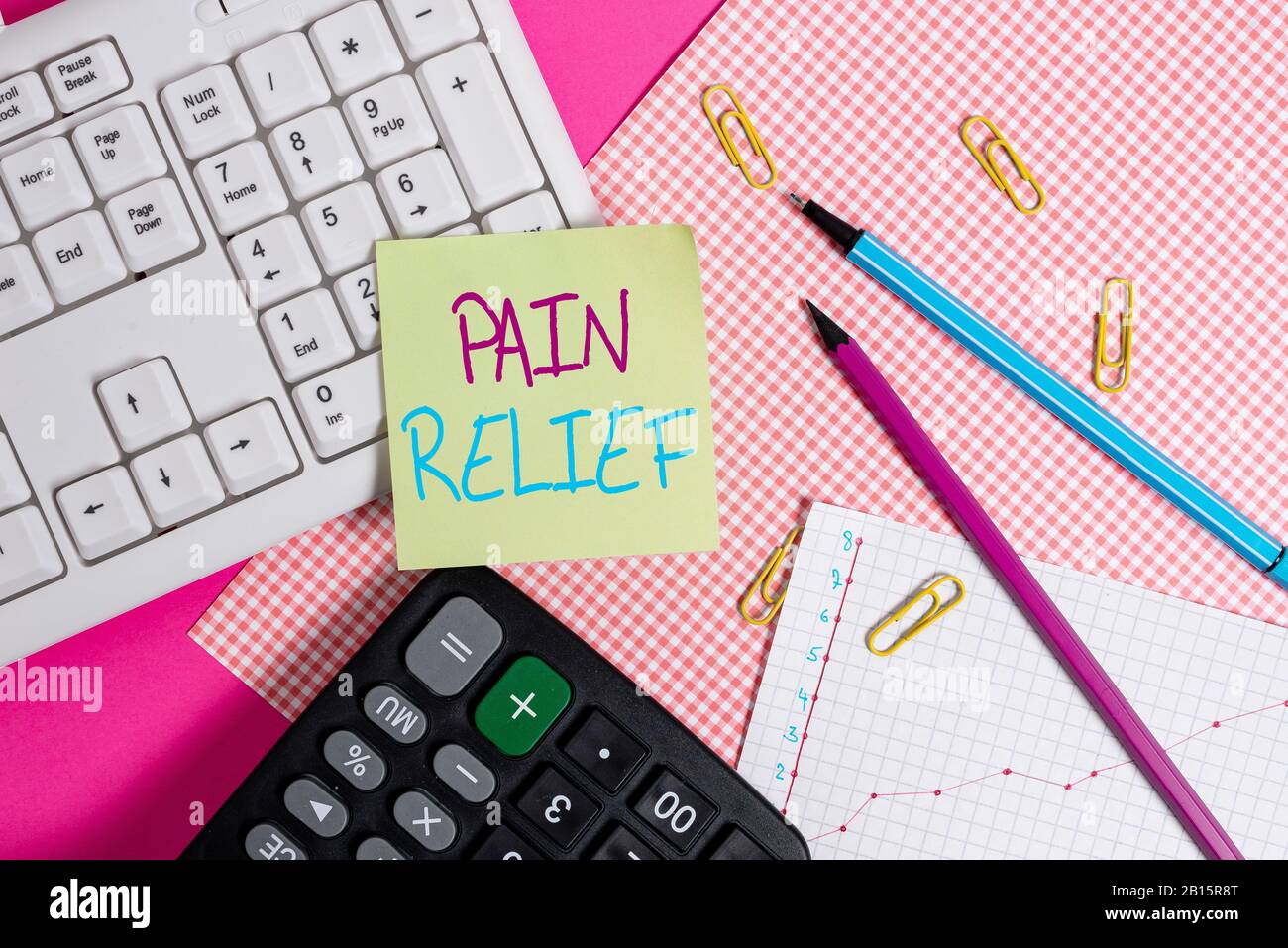 Word writing text Pain Relief. Business photo showcasing Drugs or other ...