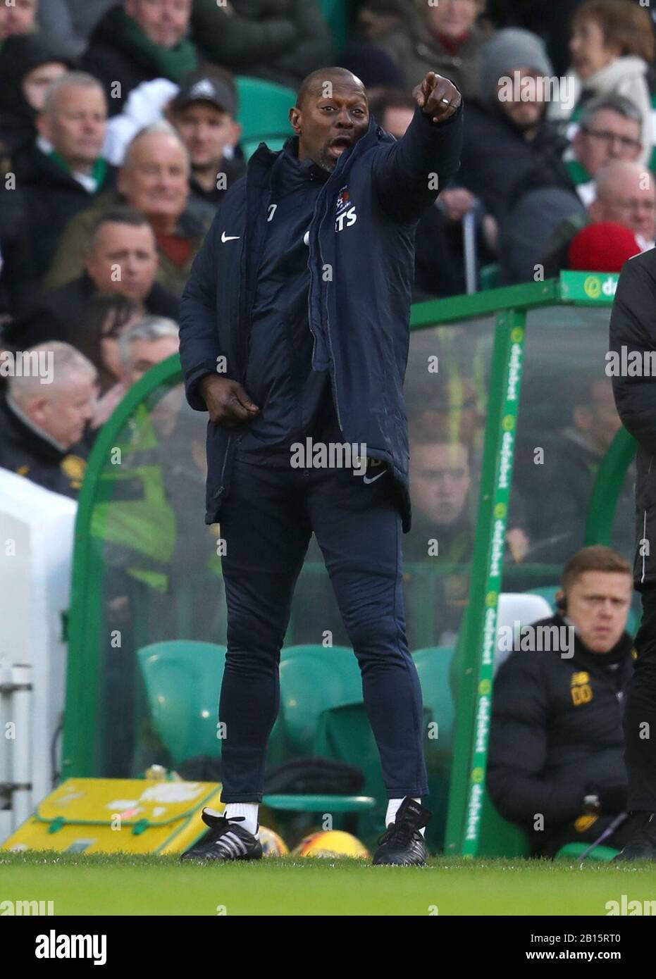 Kilmarnock manager Alex Dyer during the Ladbrokes Scottish Premiership ...