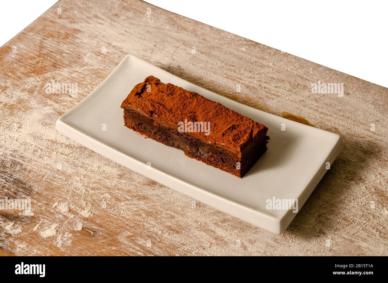 background wooden bench with flour decoration Stock Photo - Alamy