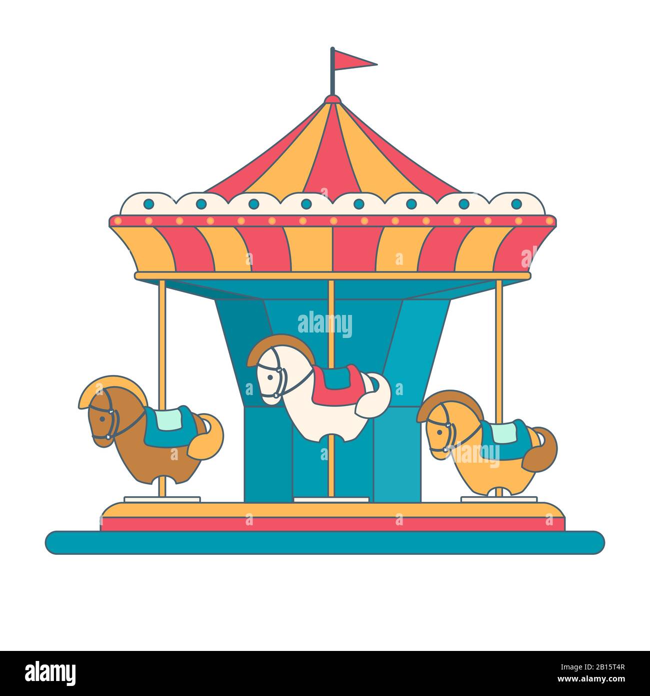 Carousel ride fair in Cut Out Stock Images & Pictures - Alamy
