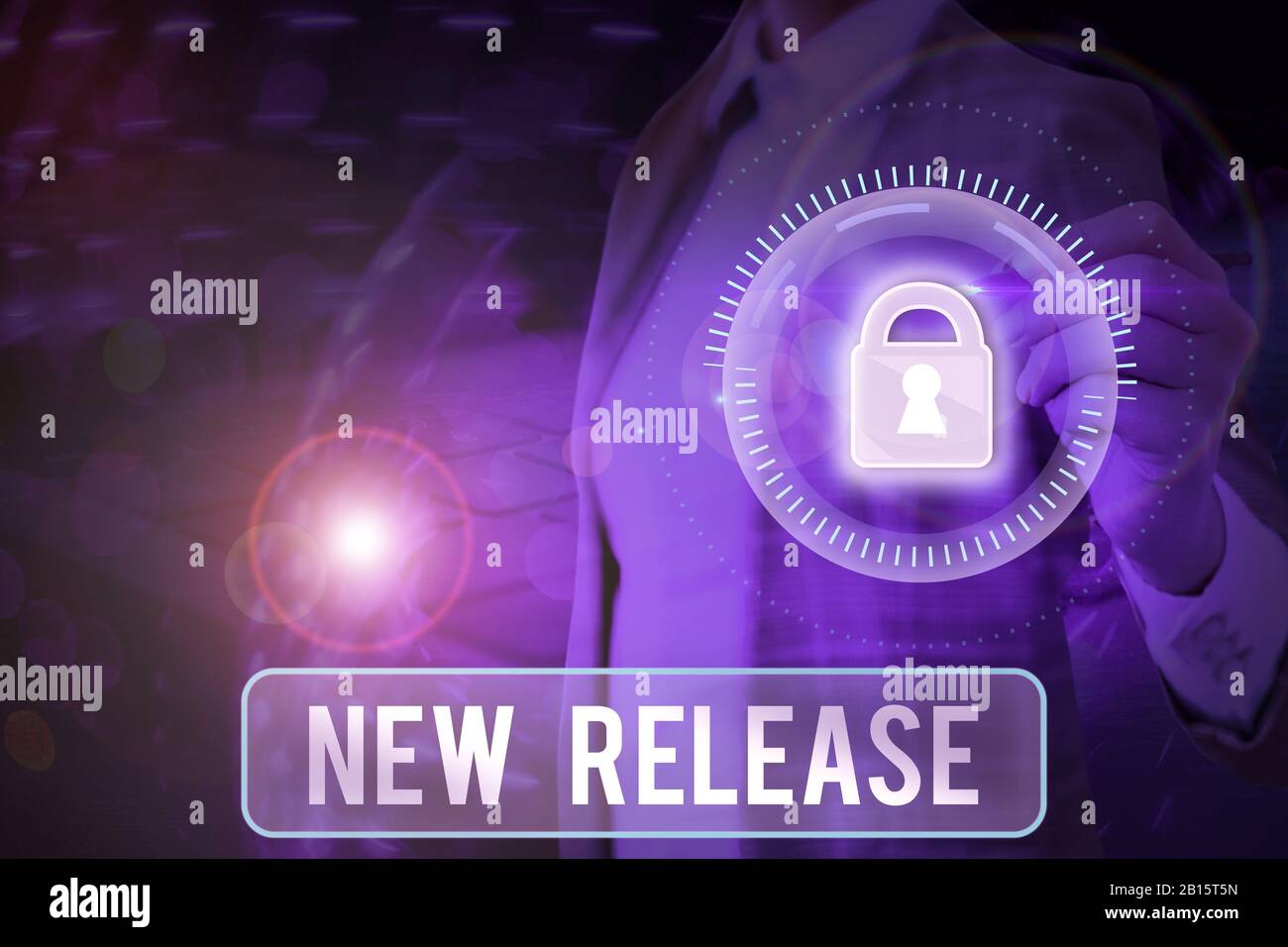 Conceptual hand writing showing New Release. Concept meaning announcing ...