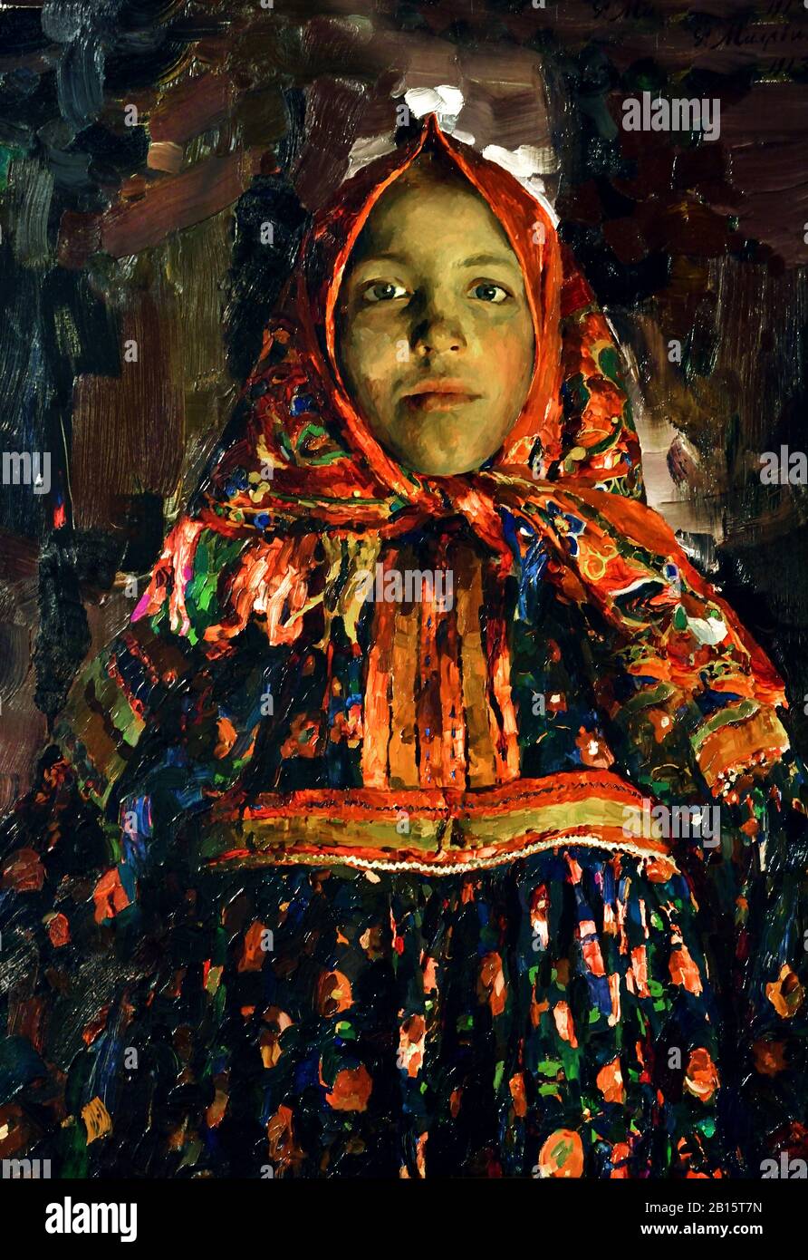 Young russian woman peasant hi-res stock photography and images - Alamy