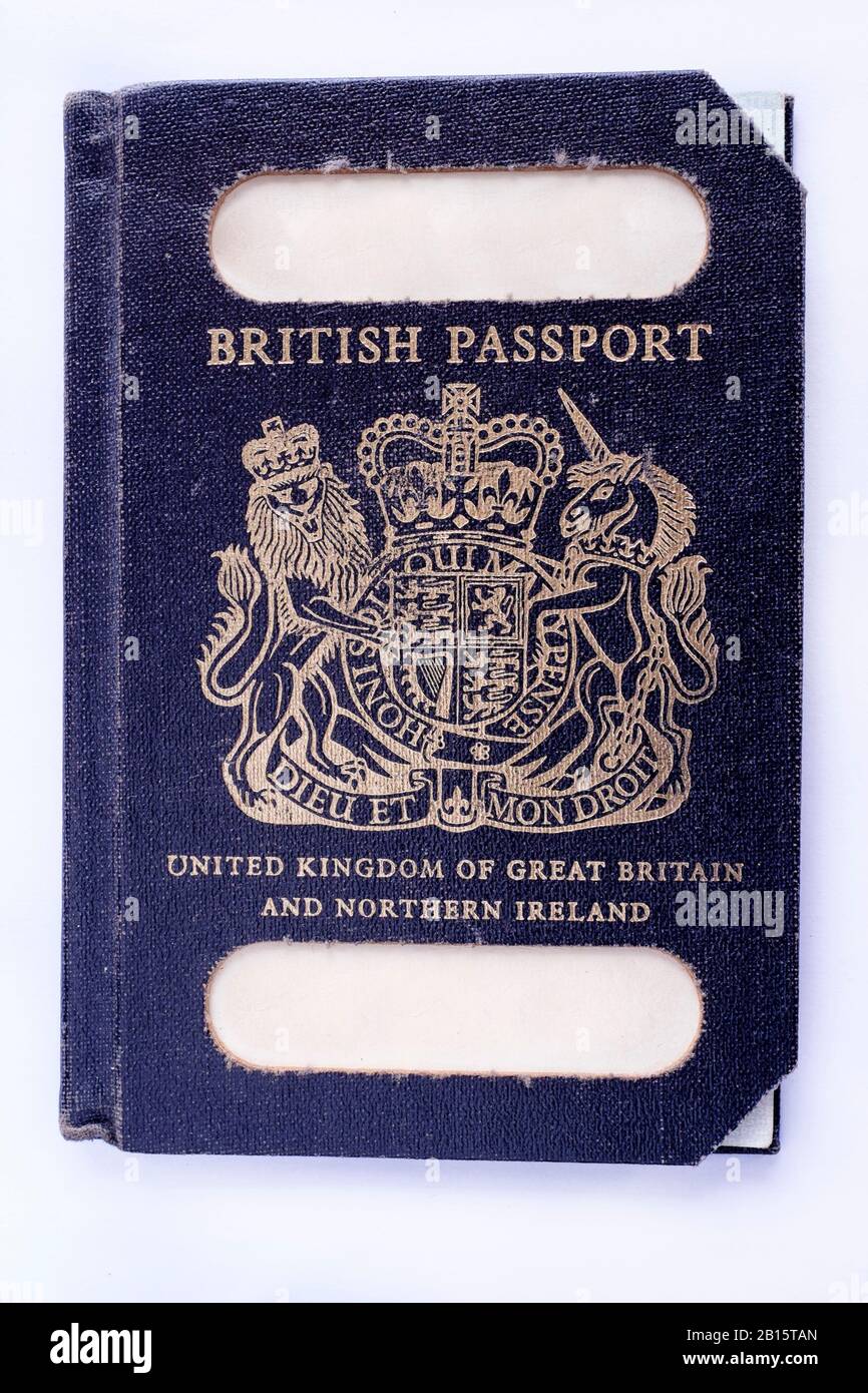Old uk passport hi-res stock photography and images - Alamy