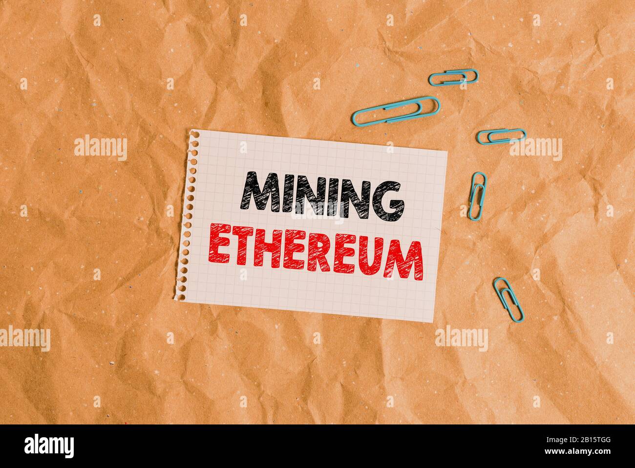Conceptual hand writing showing Mining Ethereum. Concept meaning the ...