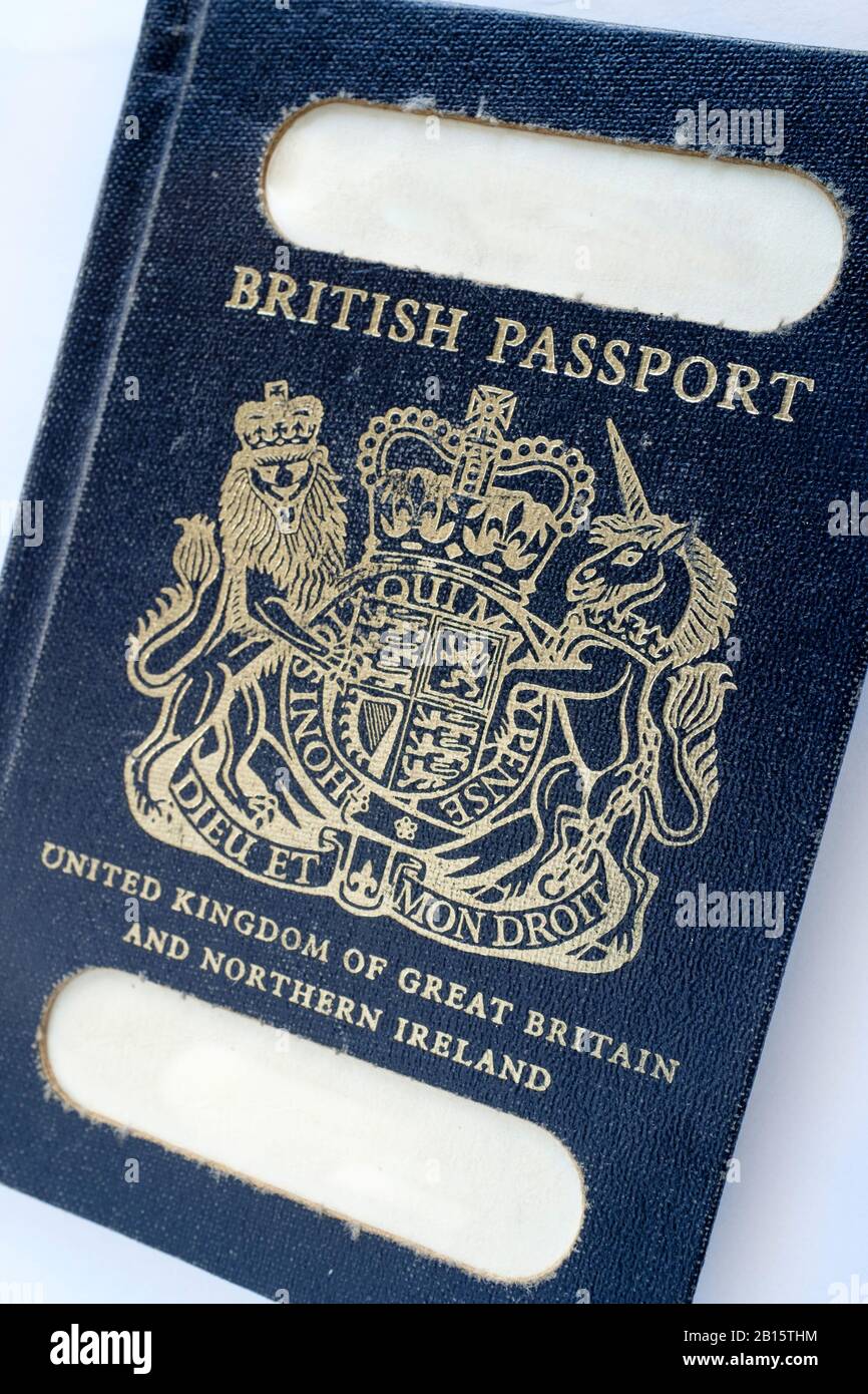 Old uk passport hi-res stock photography and images - Alamy