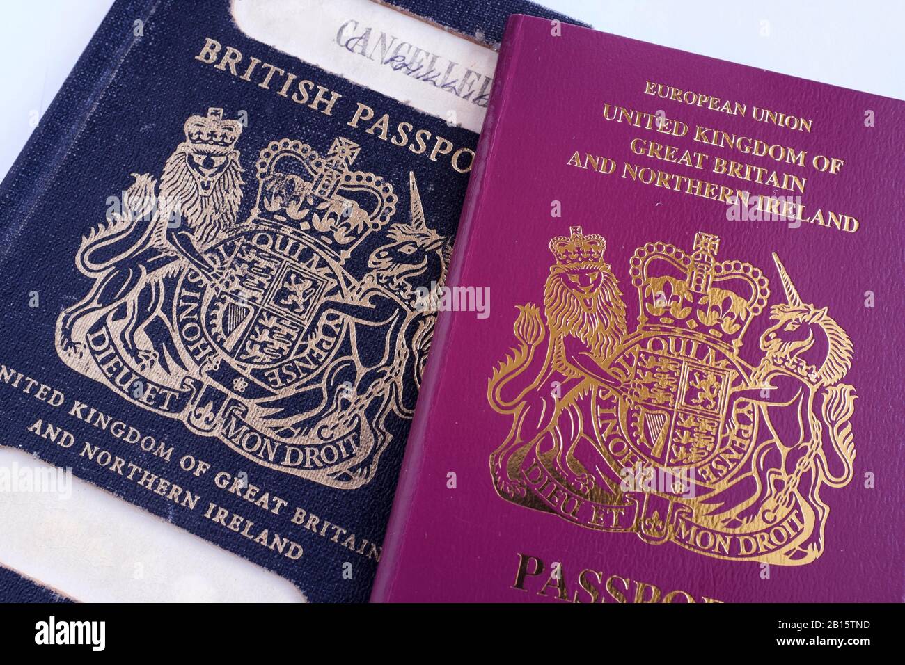 Old uk passport hi-res stock photography and images - Alamy