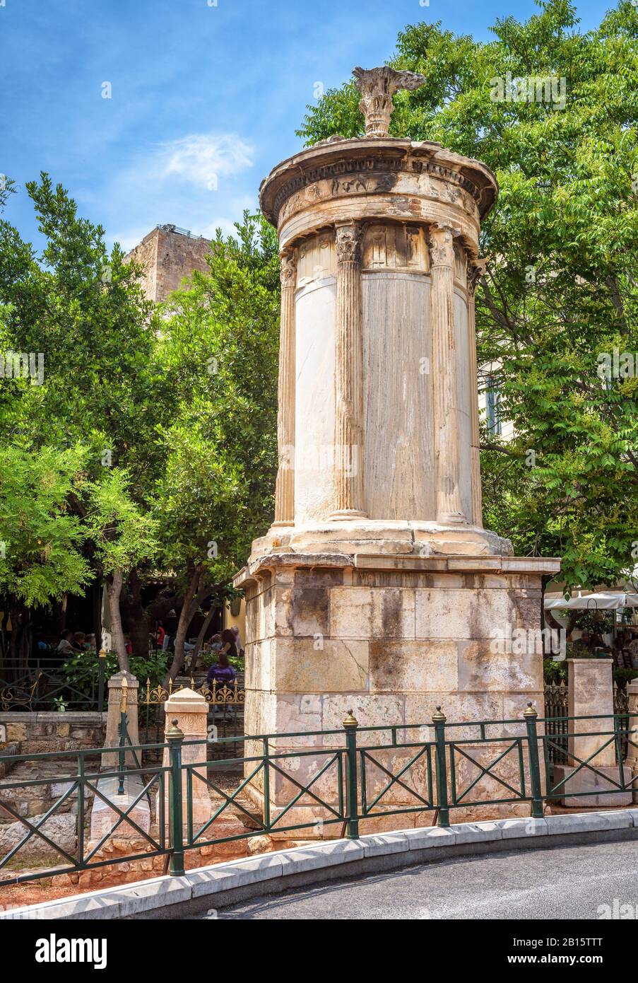 Choragic Monument of Lysicrates, Athens, Greece. It is an old landmark ...