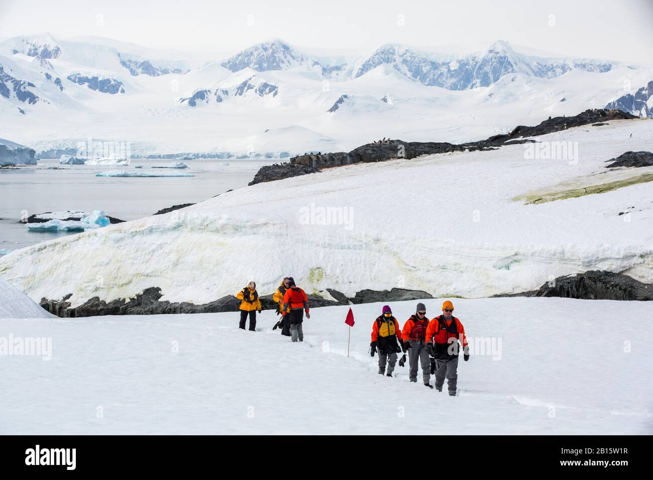 Icebergs and dramatic mountain scenery from Detaille Island, Graham ...