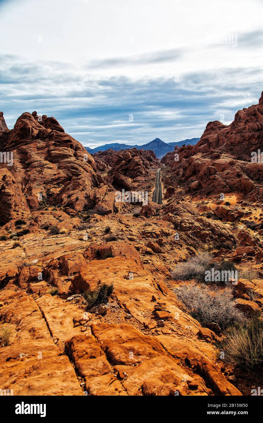 Valley of Fire State Park Nevada United States. Sandstone Formation ...