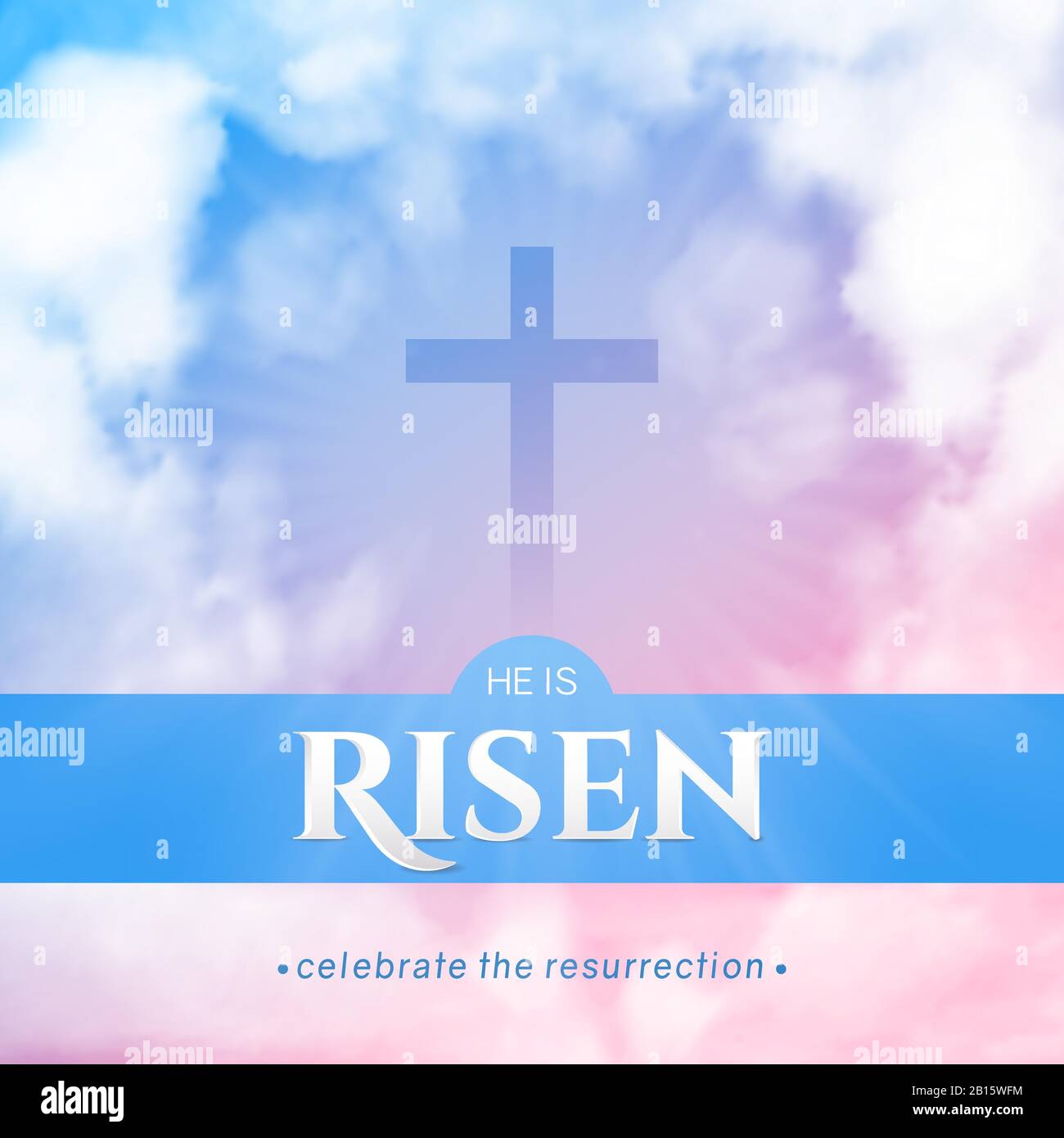 Christian religious design for Easter celebration Stock Vector Image ...