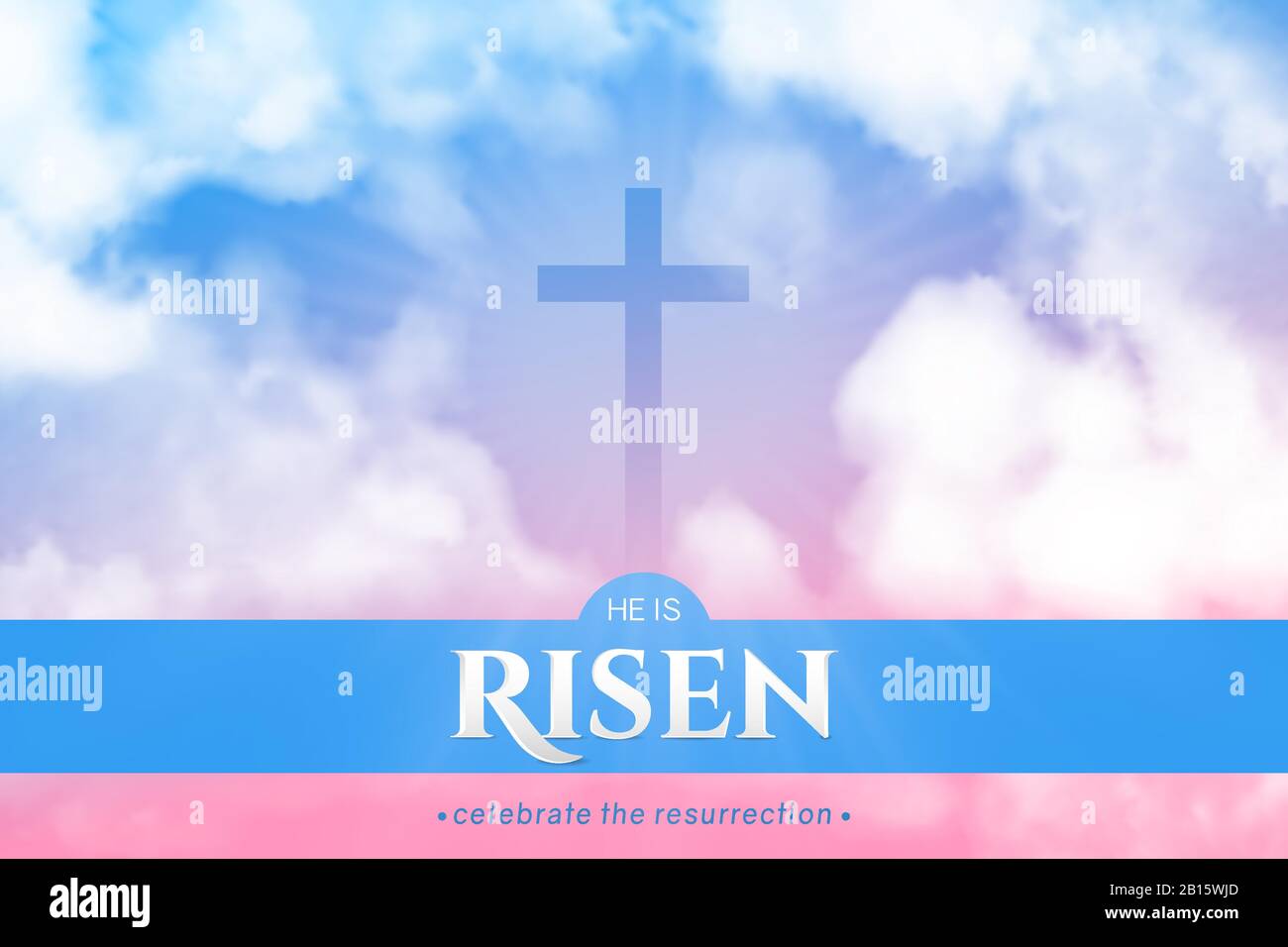Christian religious design for Easter celebration Stock Vector Image ...