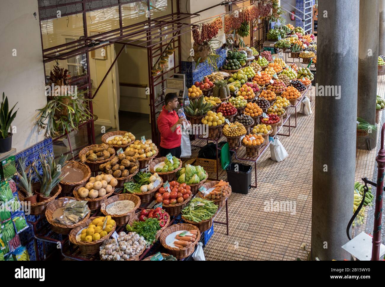 Funchal, Madeira, Portugal - April 23, 2018: Mercado dos Lavradores ...