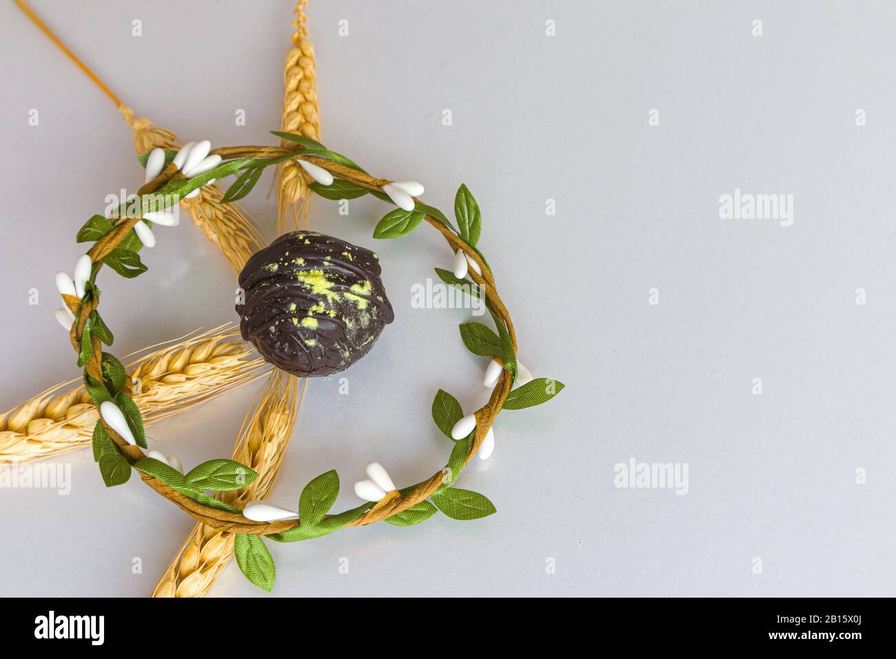 Handmade candies with spikes decoration on a white background Stock ...