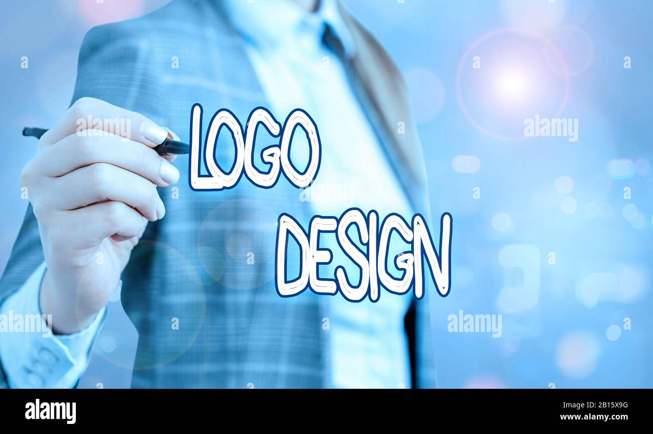 Conceptual hand writing showing Logo Design. Concept meaning a graphic ...
