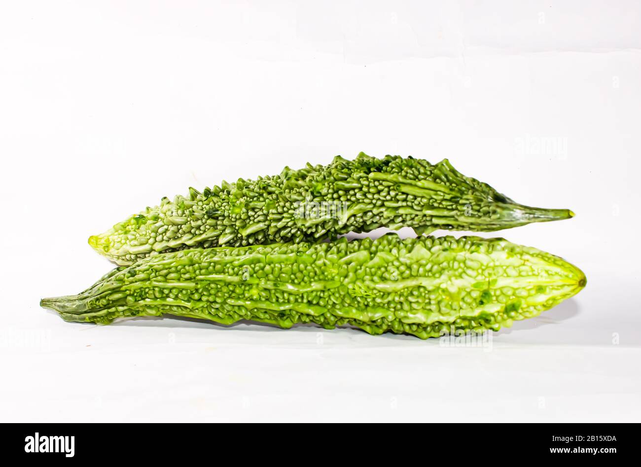A green beautiful bitter gourd with good texture Stock Photo - Alamy
