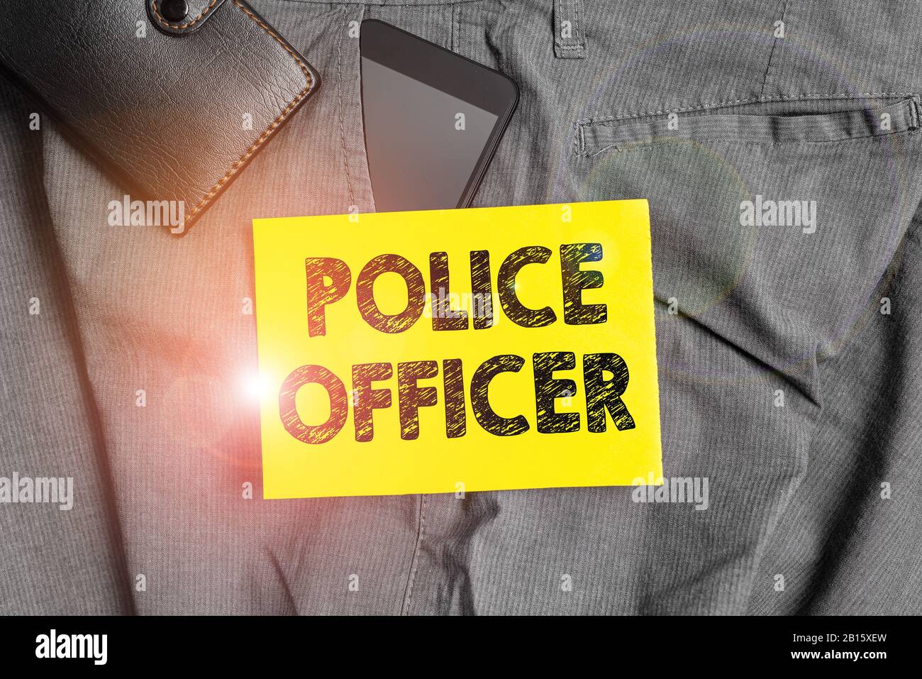 Word writing text Police Officer. Business photo showcasing a ...