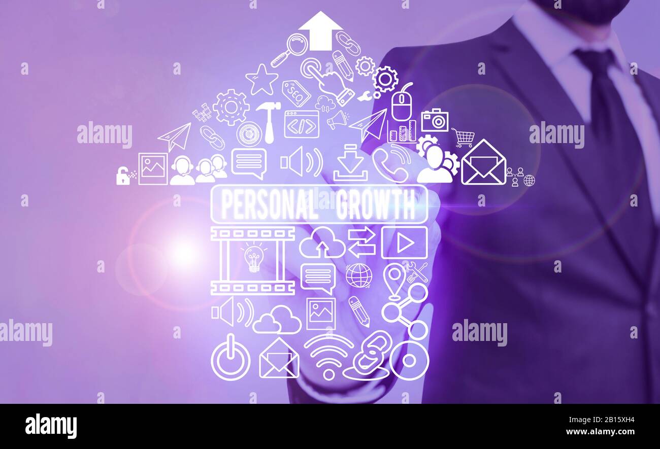 Handwriting text Personal Growth. Conceptual photo ongoing process of ...