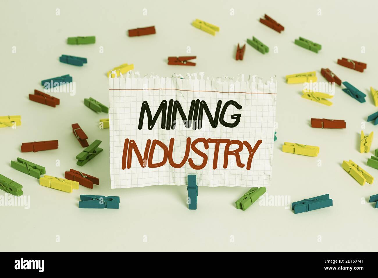 Conceptual hand writing showing Mining Industry. Concept meaning ...