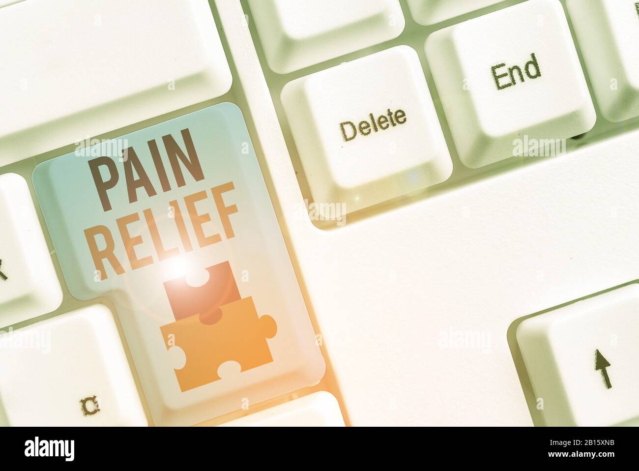 Writing note showing Pain Relief. Business concept for Drugs or other ...