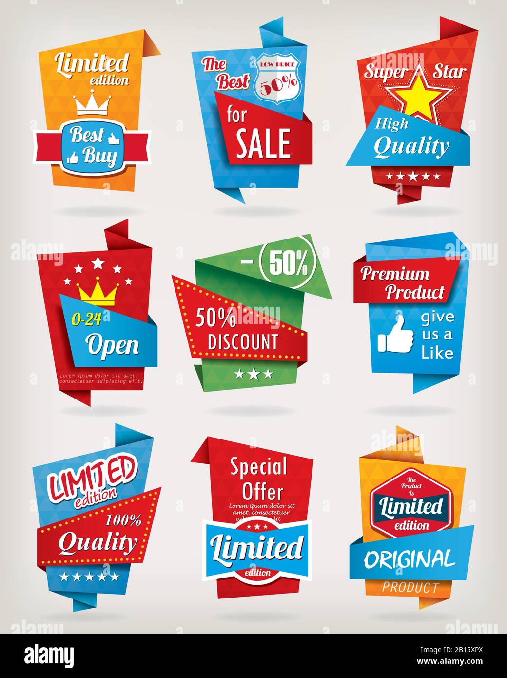greeting label design vector illustration Stock Vector Image & Art - Alamy
