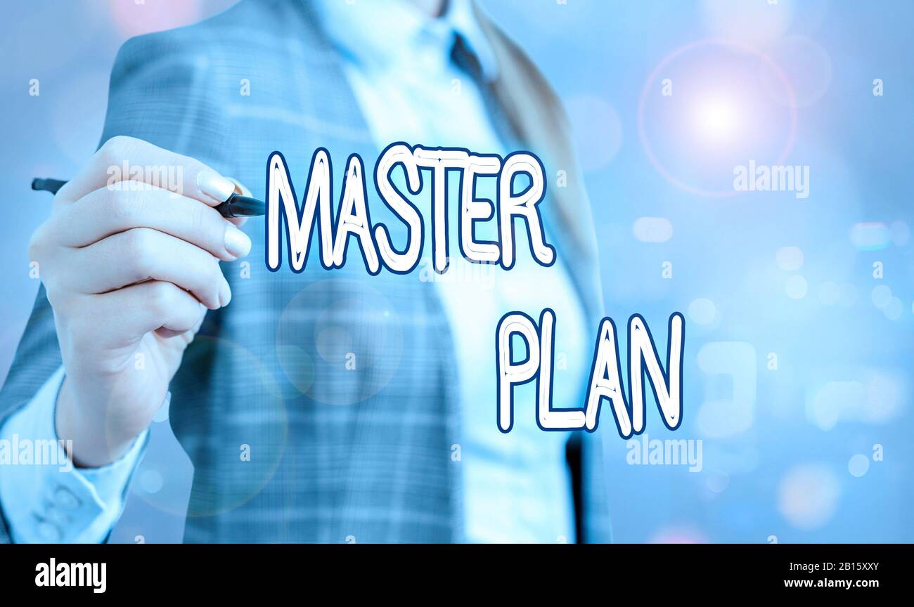 Conceptual hand writing showing Master Plan. Concept meaning dynamic ...