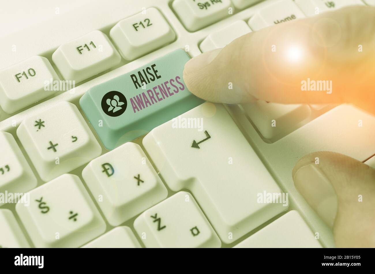 Conceptual hand writing showing Raise Awareness. Concept meaning ...