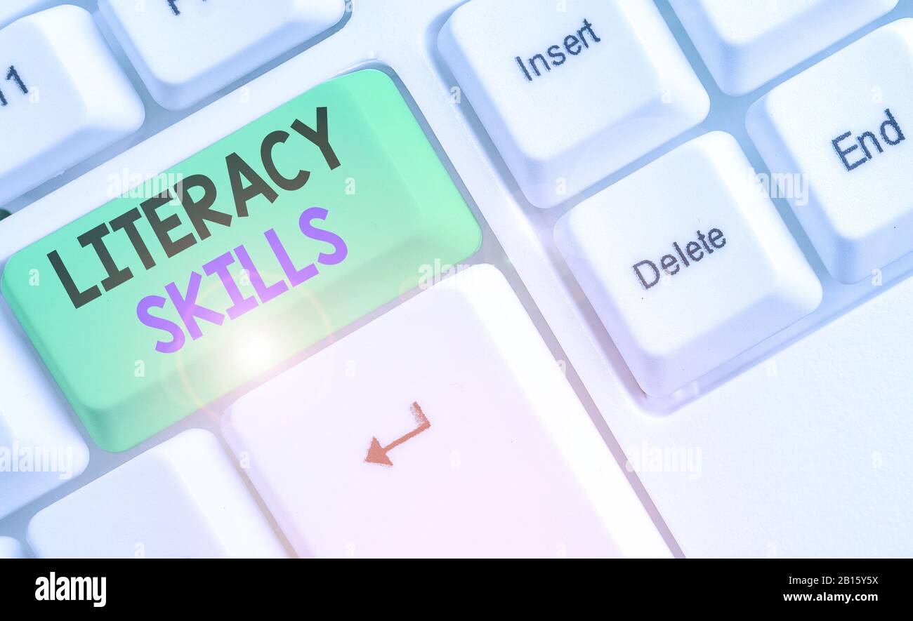 Handwriting text writing Literacy Skills. Conceptual photo all ...