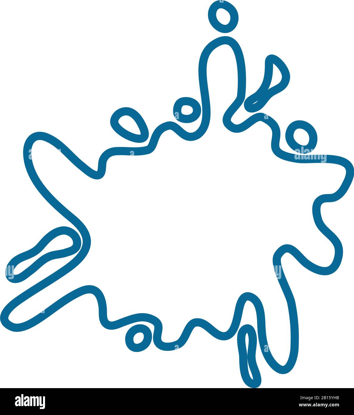 milk splash line style icon design, Drink dairy beverage breakfast ...