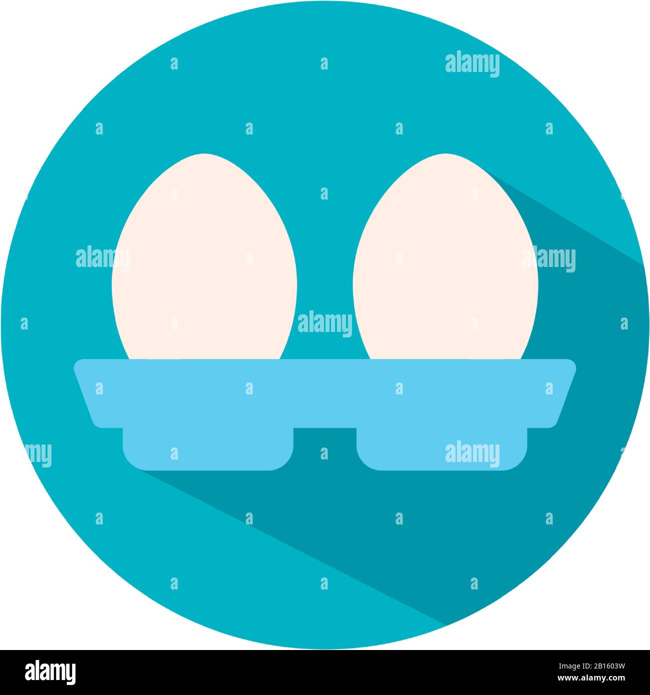 Two Eggs Flat Style Icon Design Eat Food Restaurant Menu Dinner Lunch Cooking And Meal Theme