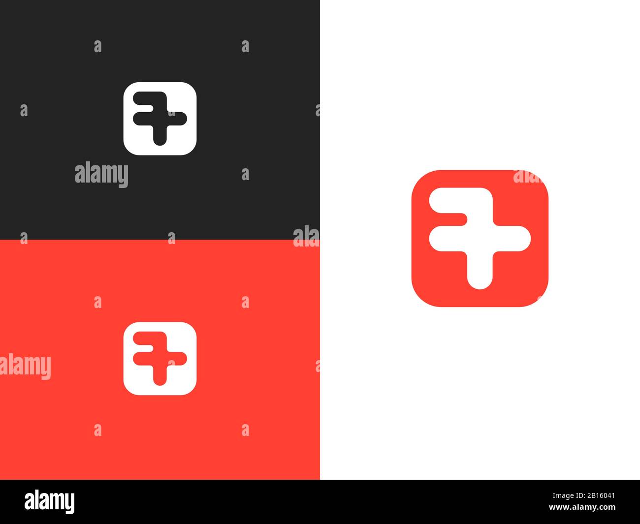 Number 7 logo in square rounded shape. Simple Icon template element ...