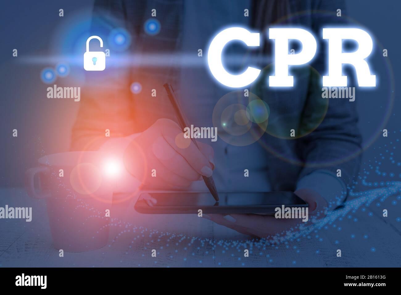 Writing note showing Cpr. Business concept for cardiopulmonary ...