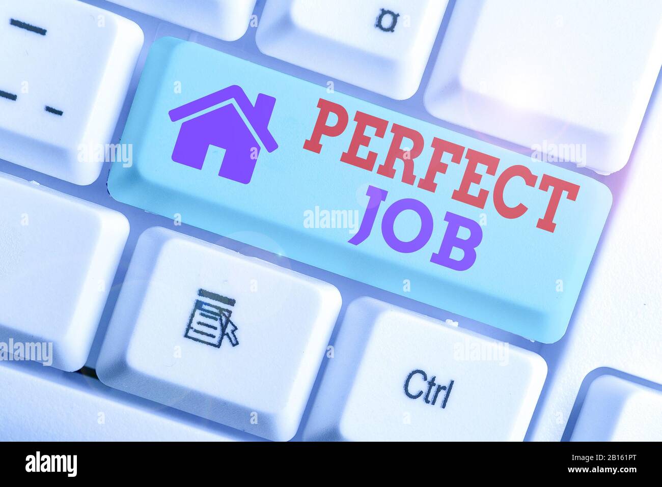 Conceptual hand writing showing Perfect Job. Concept meaning a job that ...