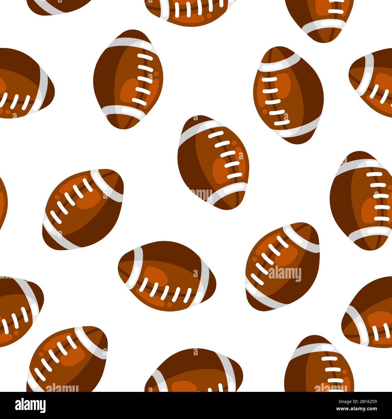 Rugby balls seamless background hi-res stock photography and images - Alamy