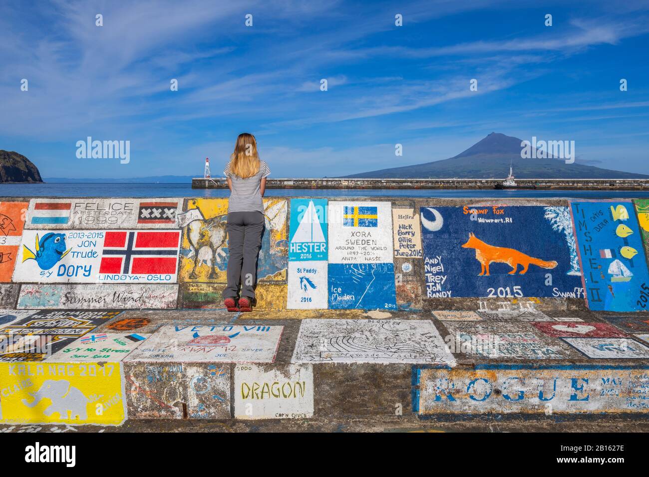 Azores faial island horta marina hi-res stock photography and images ...