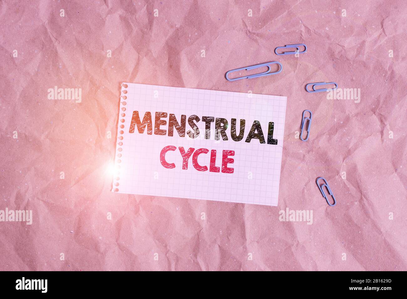Conceptual hand writing showing Menstrual Cycle. Concept meaning ...