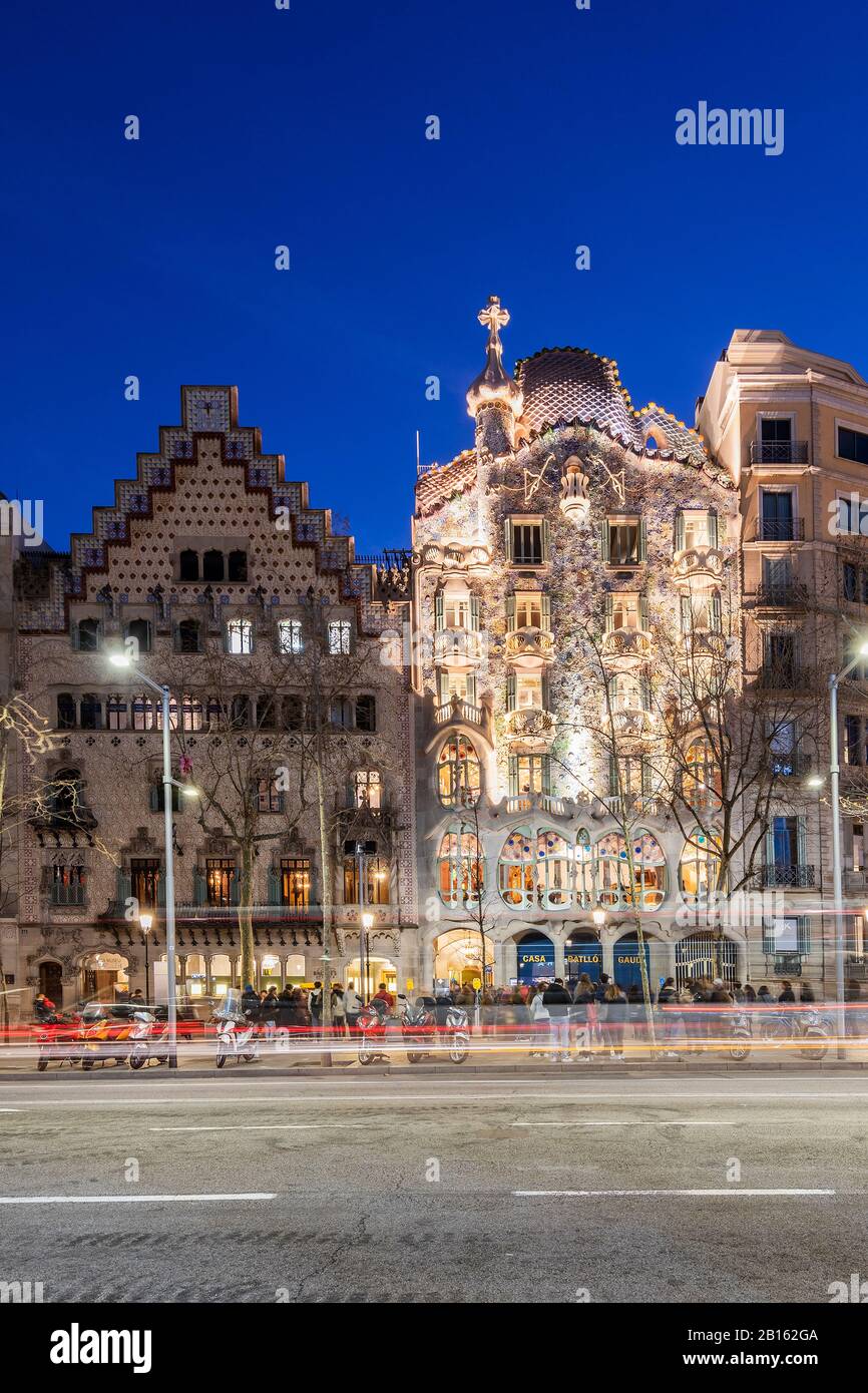 Casa Batllo Night View Antoni High Resolution Stock Photography and ...