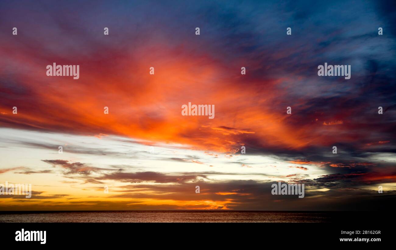 Sunset on Gran Canaria in the Canary Islands Stock Photo - Alamy