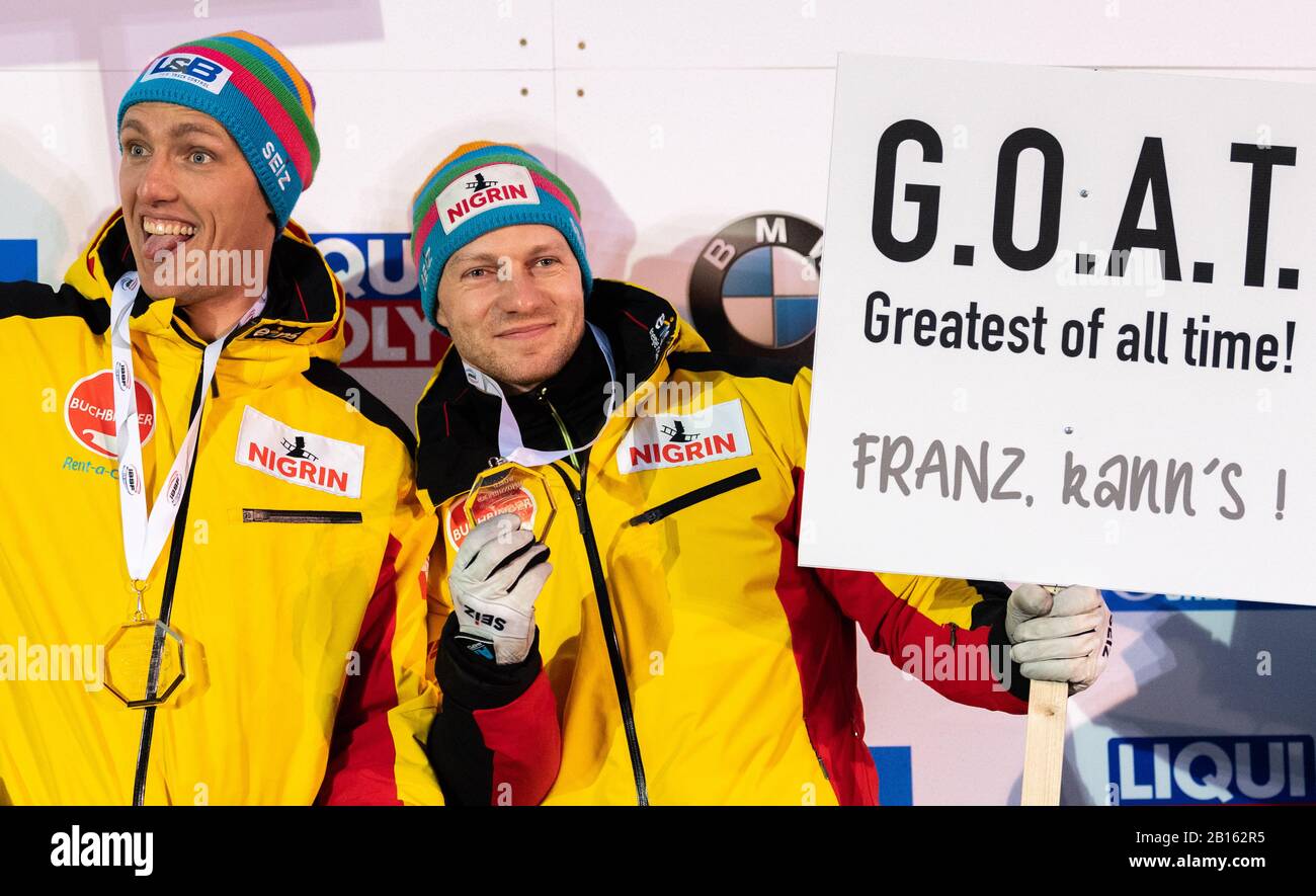 Altenberg, Germany. 23rd Feb, 2020. Bob: World Championship, two-man ...