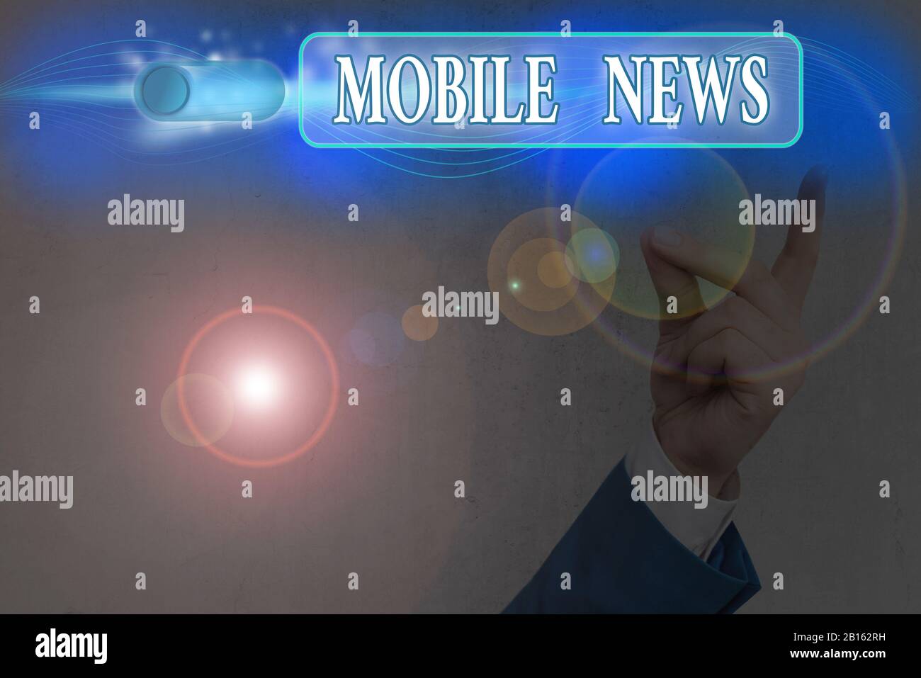 Word writing text Mobile News. Business photo showcasing the delivery ...