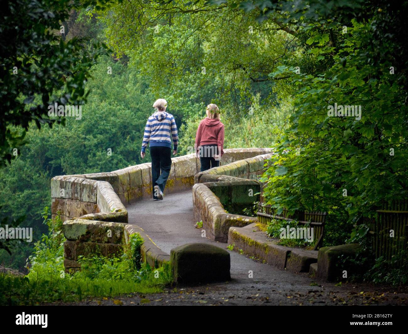 Essex Bridge a medieval packhorse bridge over the River Trent near ...