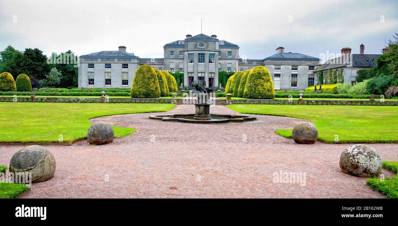 View of the exterior of Shrugborough Hall near Stafford, England Stock ...