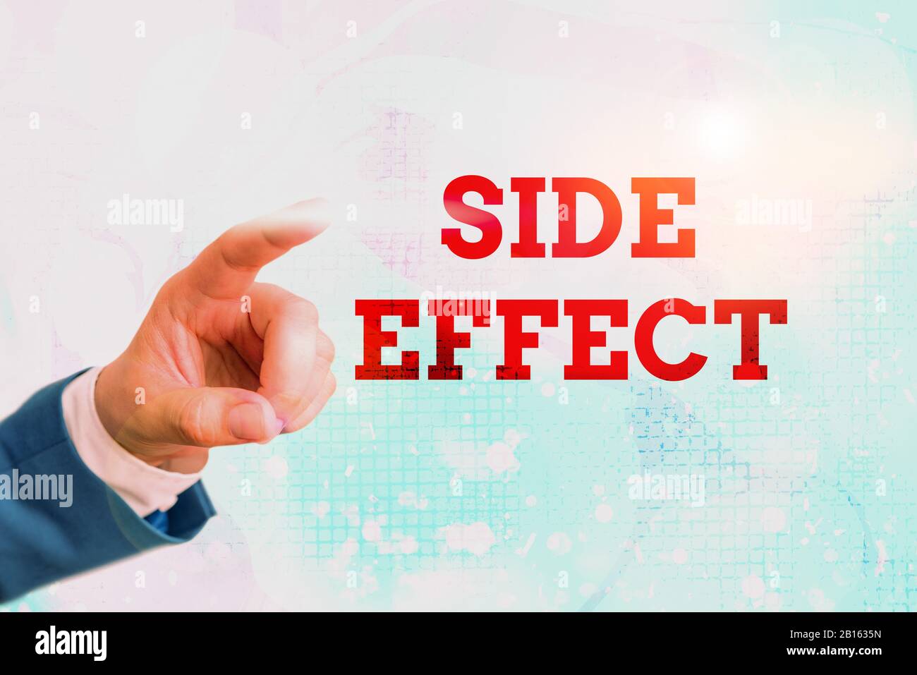 Writing note showing Side Effect. Business concept for typically ...