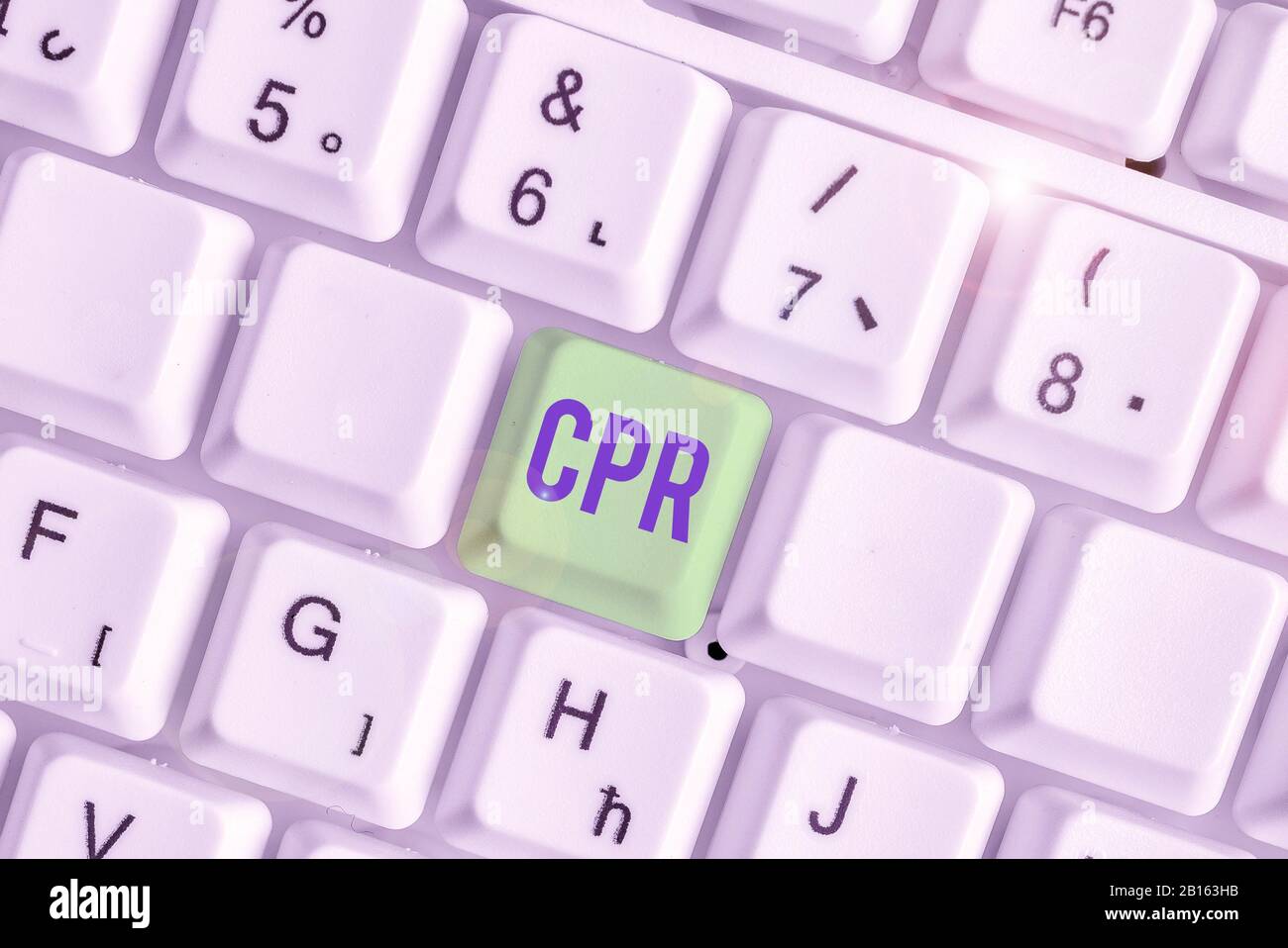 Writing note showing Cpr. Business concept for cardiopulmonary ...